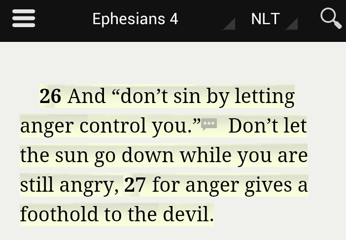 Verse Of The Day Ephesians 4 26 27 Highland Park Baptist Church