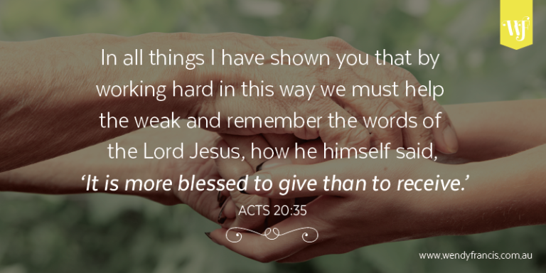 Verse of the Day - Acts 20:35 KJV - Highland Park Baptist Church ...