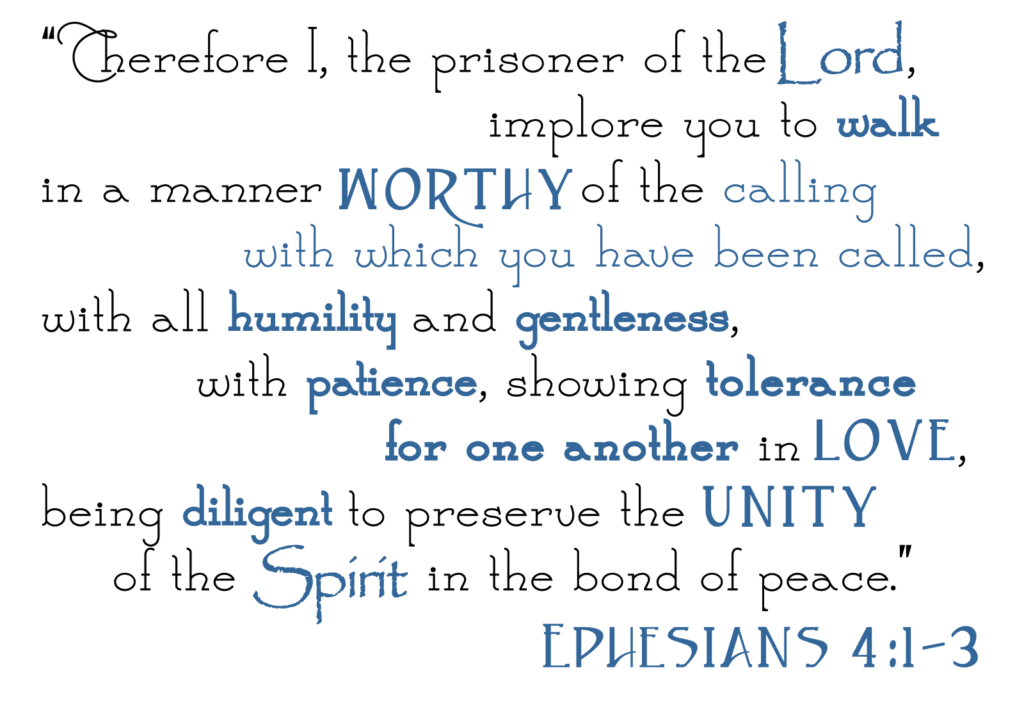 Verse Of The Day Ephesians 4 1 3 Kjv Highland Park Baptist Church