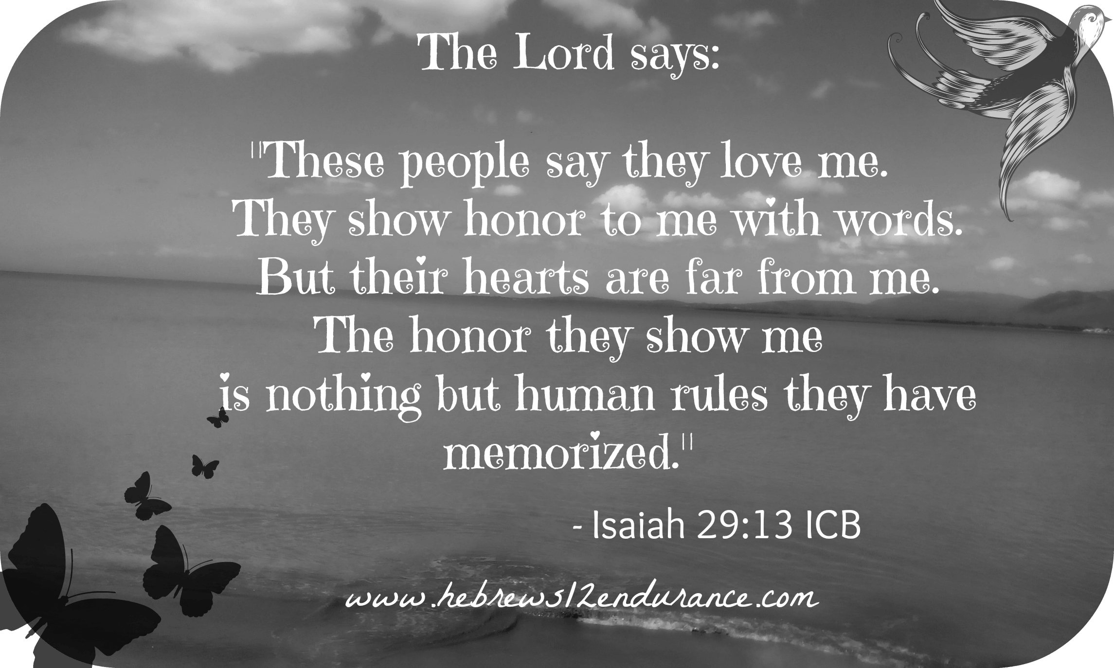 Verse Of The Day Isaiah 29 13 KJV Highland Park Baptist Church