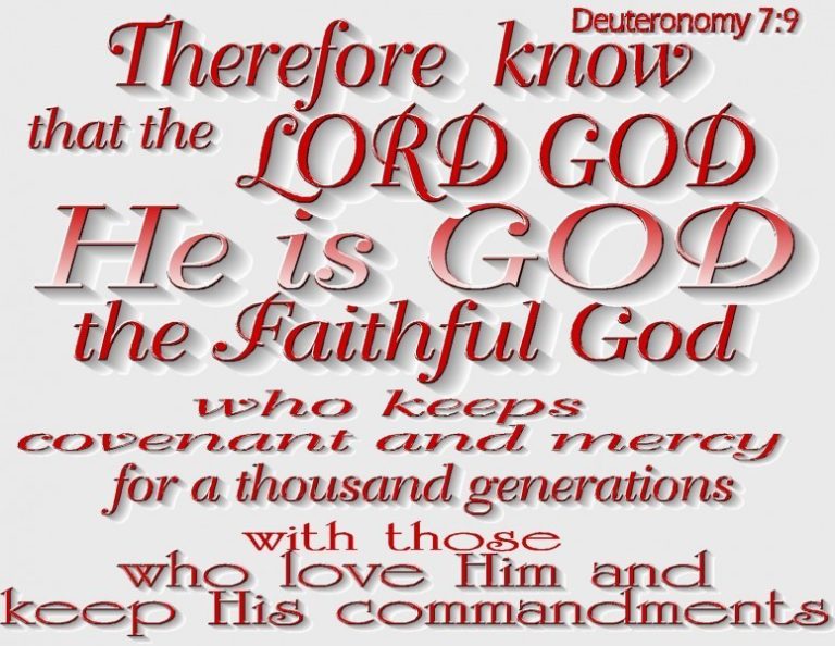 Verse of the Day - Deuteronomy 7:9 KJV - Highland Park Baptist Church ...
