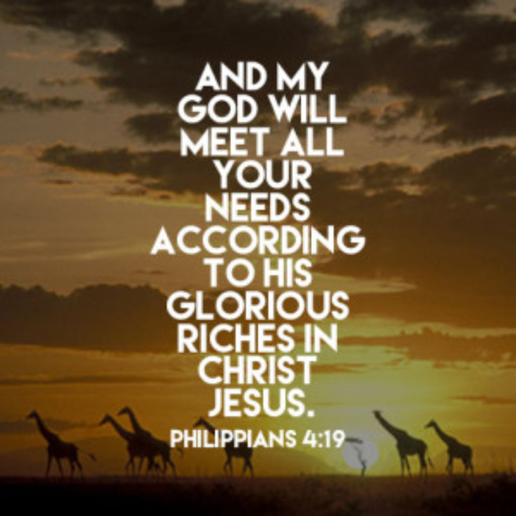 Verse Of The Day Philippians 4 19 Kjv Highland Park Baptist Church