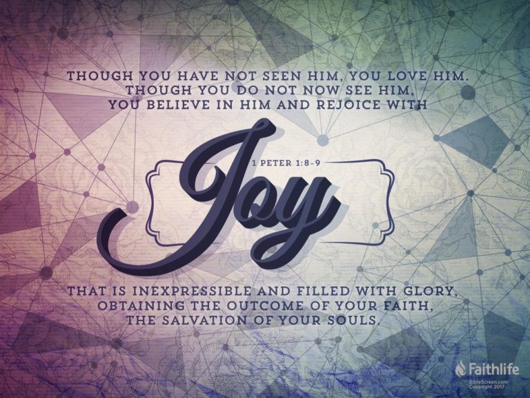 Verse of the Day - 1 Peter 1:8-9 KJV - Highland Park Baptist Church ...