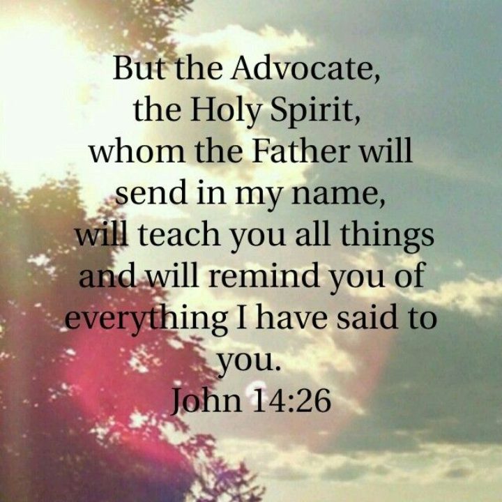 Verse Of The Day John 14 26 Kjv Highland Park Baptist Church