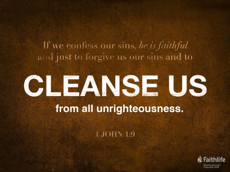 Verse Of The Day 1 John 1 9 Kjv Highland Park Baptist Church