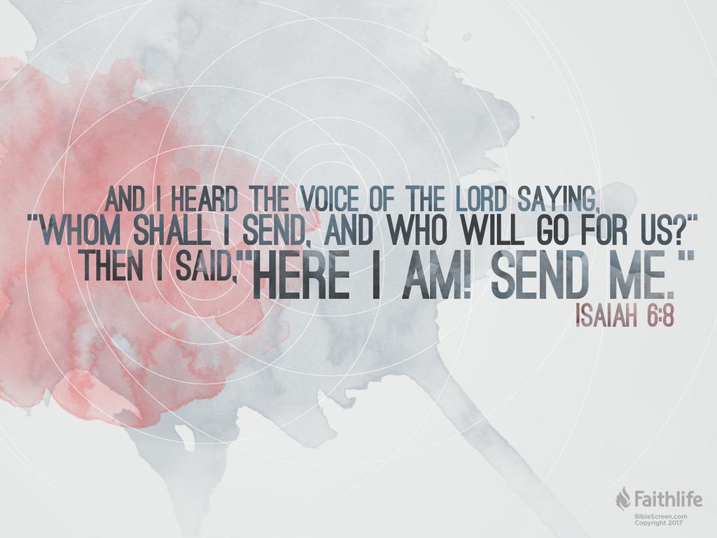 Verse Of The Day Isaiah 6 8 KJV Highland Park Baptist Church Verse Of The Day Isaiah 6 8 KJV Highland Park Baptist Church