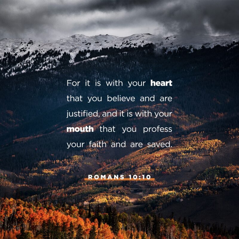 Verse Of The Day Romans 10 10 Kjv Highland Park Baptist Church