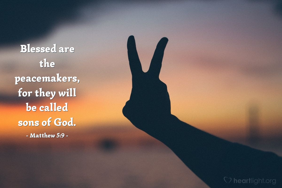 Verse Of The Day Matthew 5 9 Kjv Highland Park Baptist Church