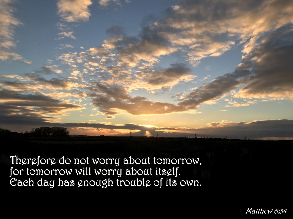 Verse Of The Day Matthew 6 34 KJV Highland Park Baptist Church