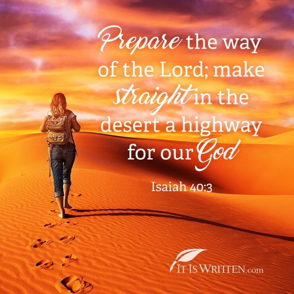 Verse Of The Day Isaiah 40 3 KJV Highland Park Baptist Church