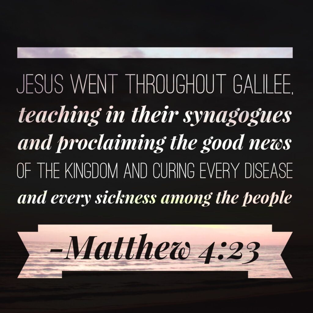 Verse Of The Day Matthew 4 23 Kjv Highland Park Baptist Church
