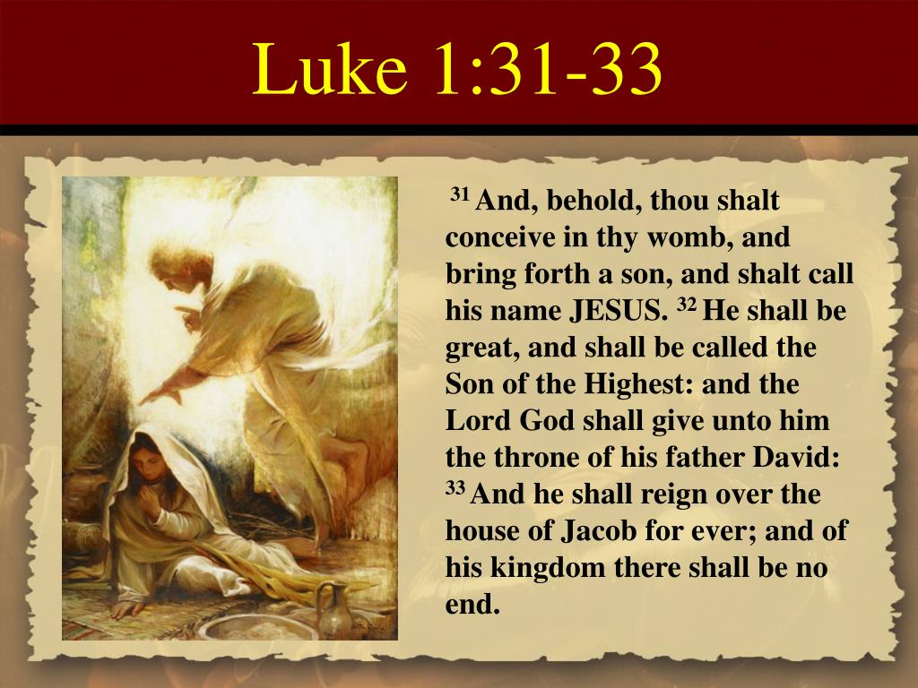 Verse of the Day - Luke 1:31-33 KJV - Highland Park Baptist Church ...